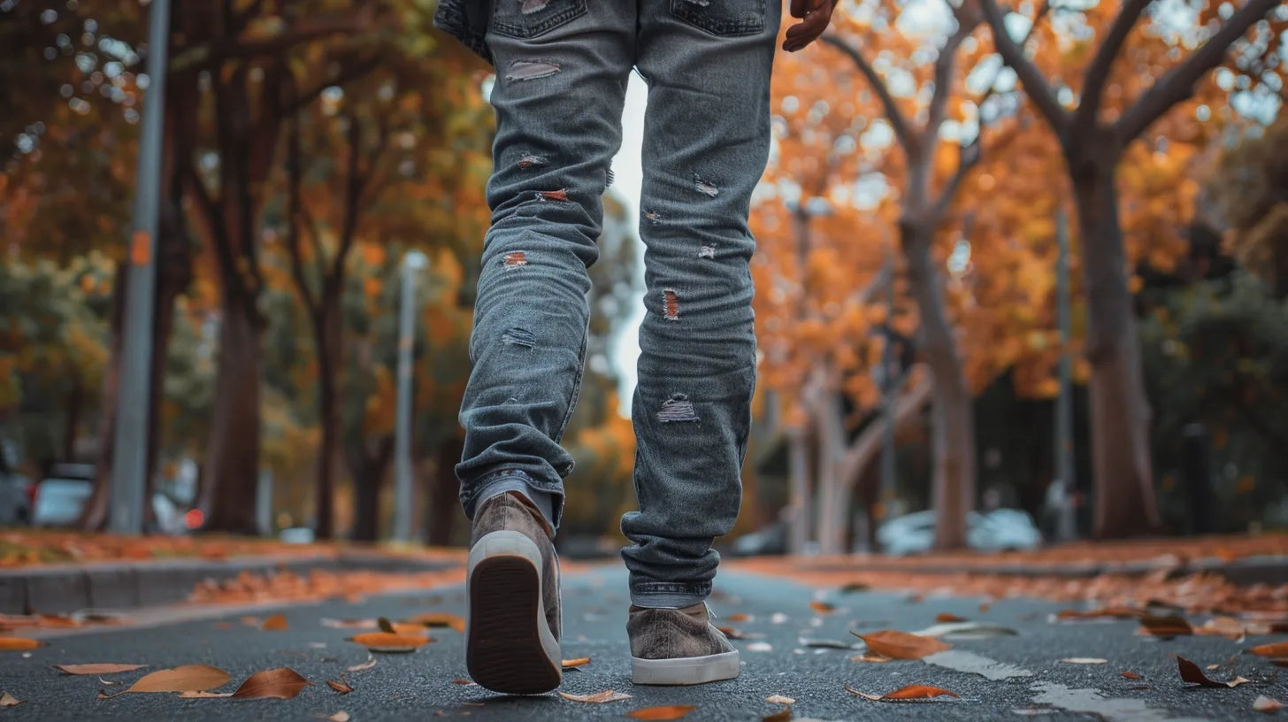 Mastering Style with Men's Grey Ripped Jeans: A Timeless Blend of Edge ...